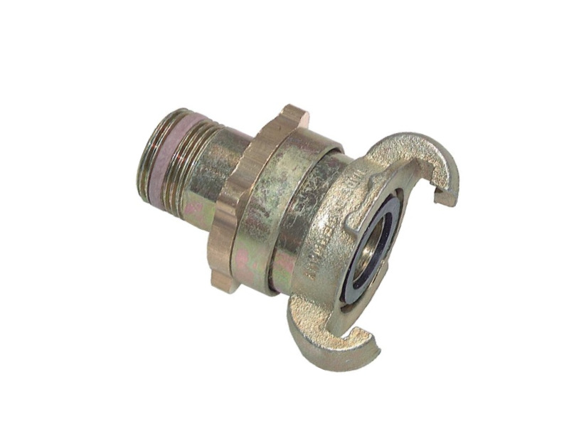 Sicherheits Kompressorkupplung DN 13 AG G 1/2" Klauenweite 42mm Dichtung NBR Temperguss Verzinkt ...